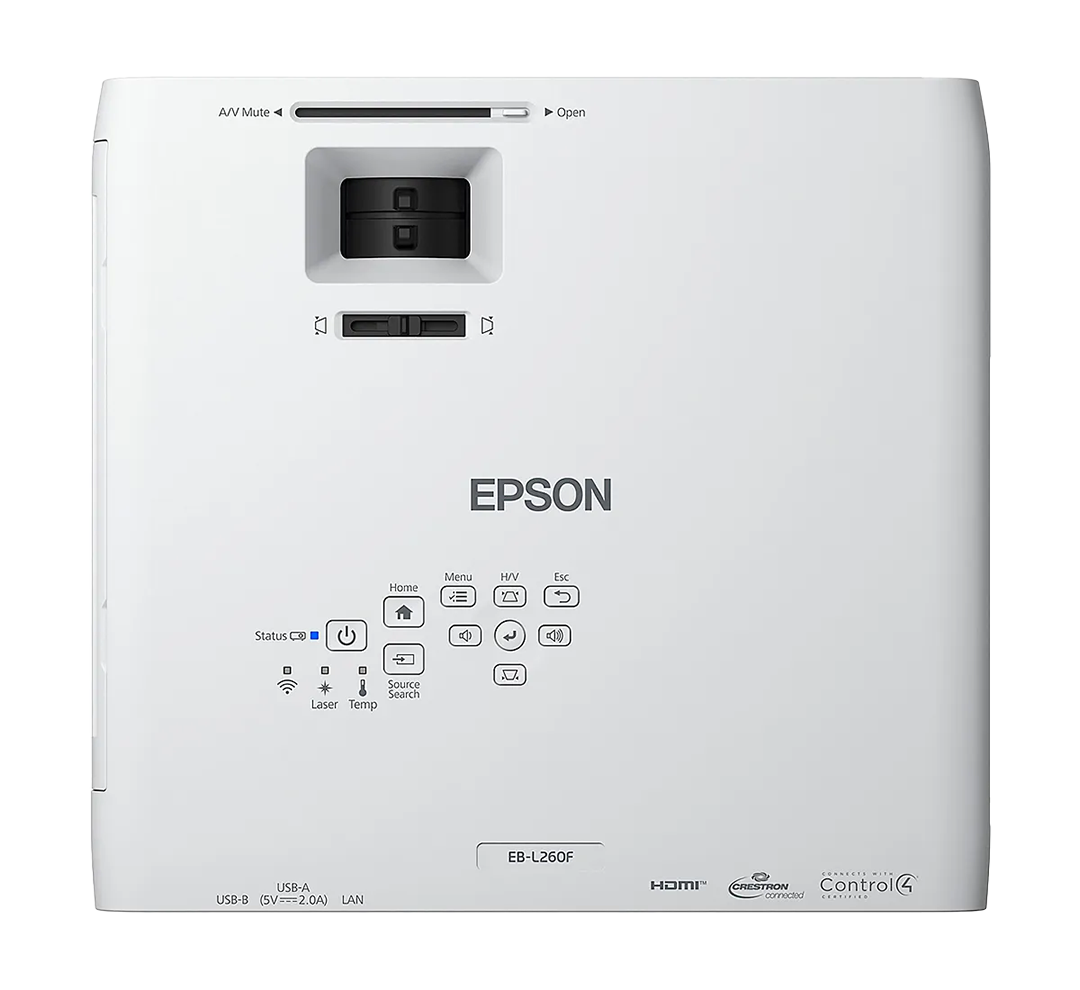 Proyector Láser Epson PowerLite L260F | 4,600 Lúmenes, Full HD, Fuente ...